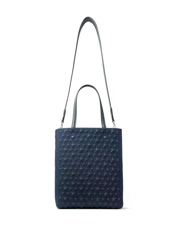 JIMMY CHOO Lenny M-m Denim Tote Bag