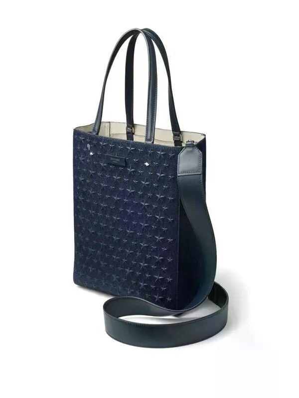JIMMY CHOO Lenny M-m Denim Tote Bag