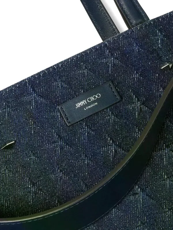 JIMMY CHOO Lenny M-m Denim Tote Bag