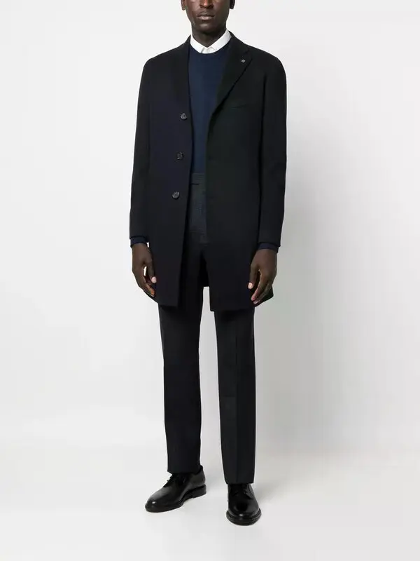 Tagliatore Single-breasted Cashmere Coat