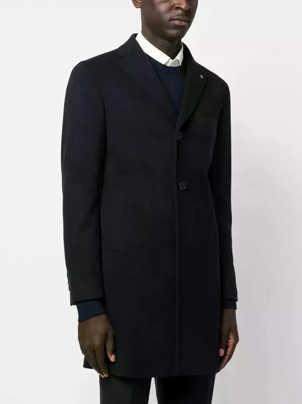 Tagliatore Single-breasted Cashmere Coat
