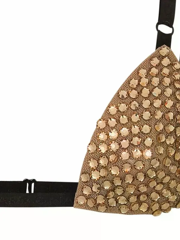 Dolce & Gabbana Rhinestone-embellished Bralette Top