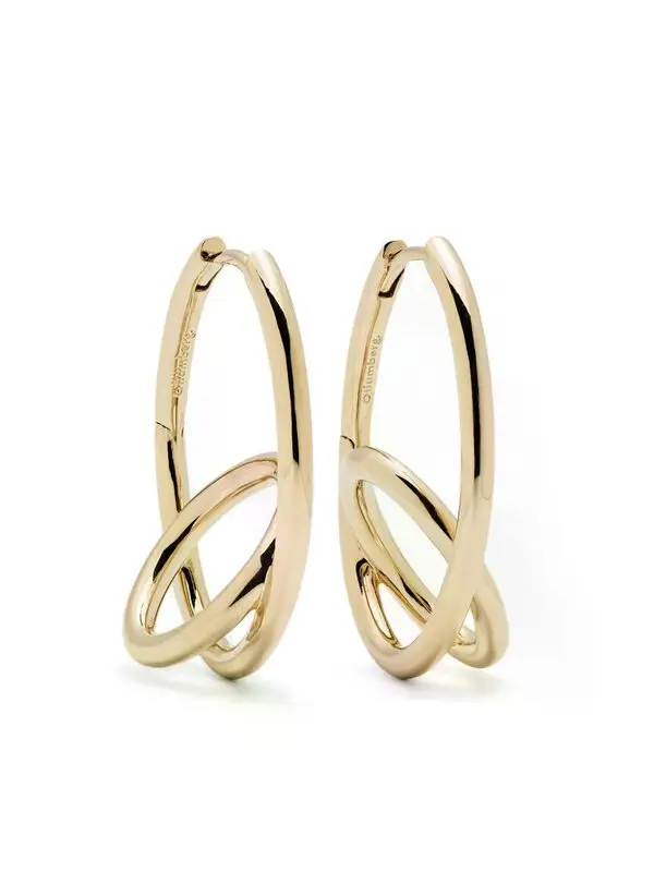 OTIUMBERG 14ct Vermeil Spiralis Hoop Earrings - Gold