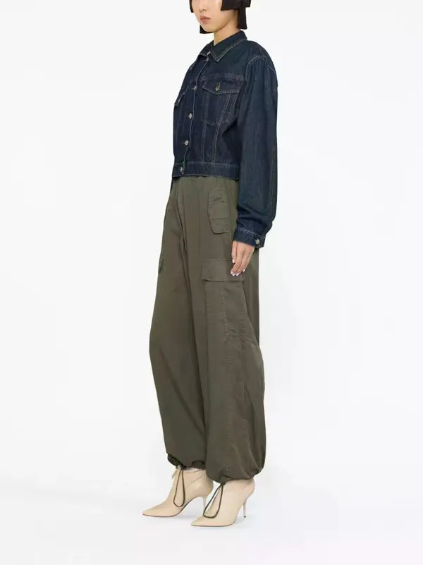 MSGM Spread-collar Denim Jacket - Blue