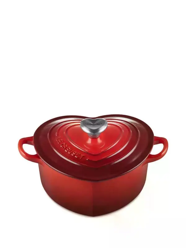 LE CREUSET Heart-shape Pan - Red