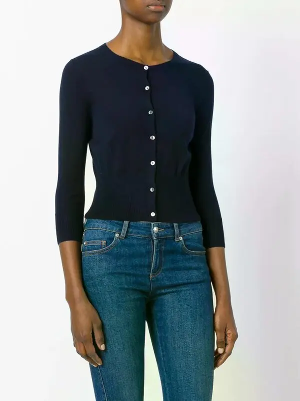 N.peal Cropped Cashmere Cardigan