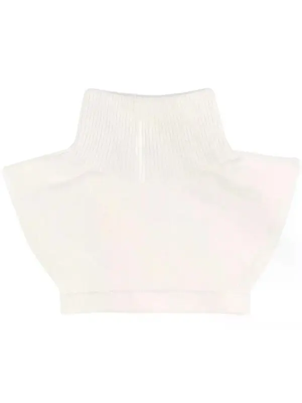 BARRIE Cut-out Cashmere Collar - Neutrals