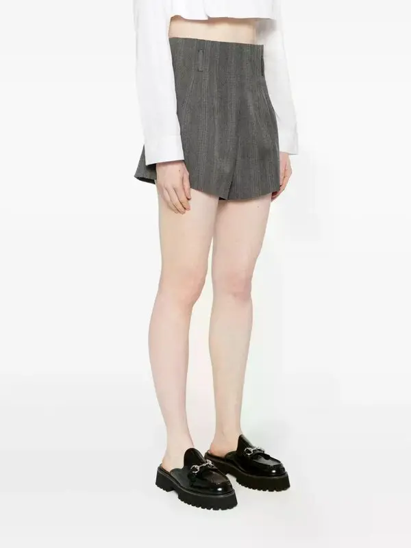 Prada Wool Pleated Shorts