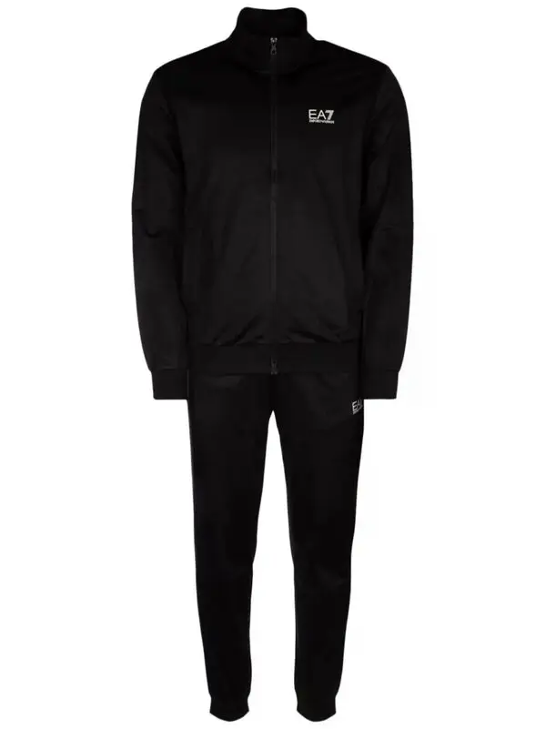 EA7 Logo-print Tracksuit - Black