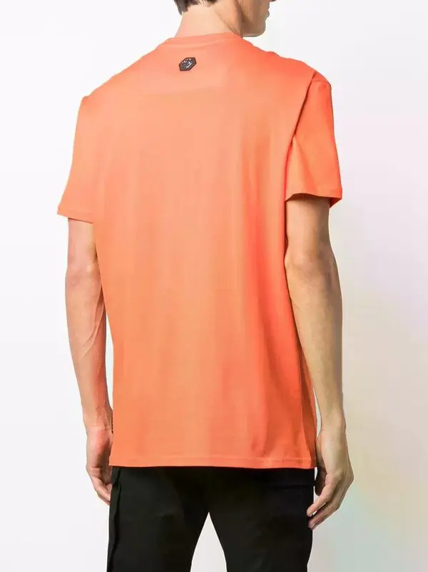 Philipp Plein Beaded Logo-skull T-shirt - Orange