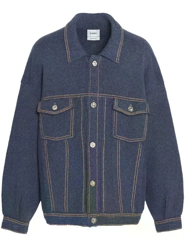 BARRIE Oversized Denim Jacket - Blue