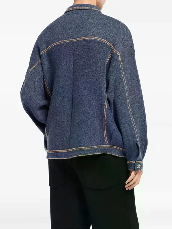 BARRIE Oversized Denim Jacket - Blue