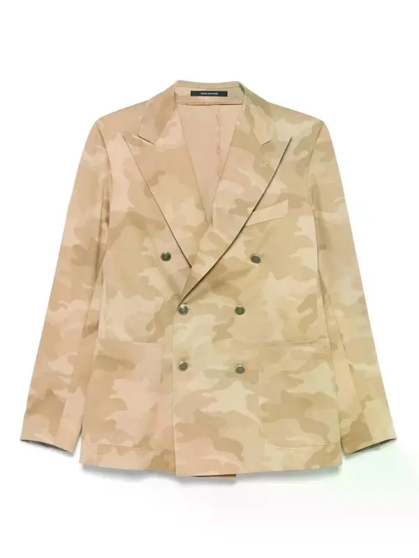 Tagliatore Camouflage-pattern Blazer - Neutrals