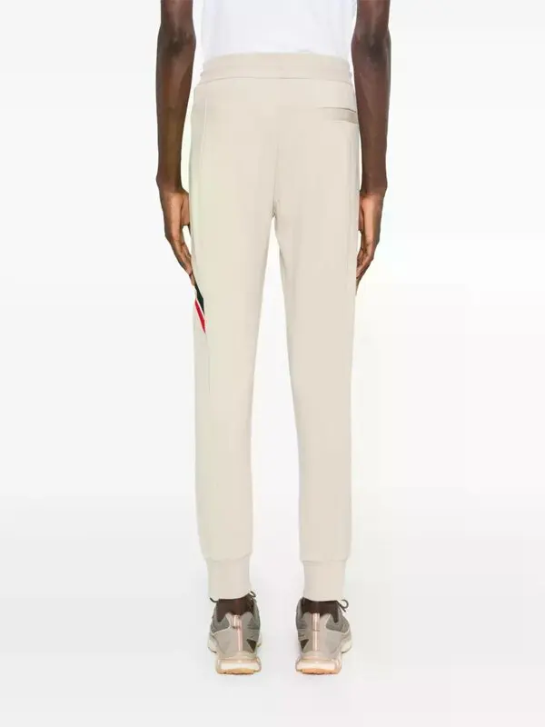 Moncler Stripe-detail Logo-appliqué Track Pants