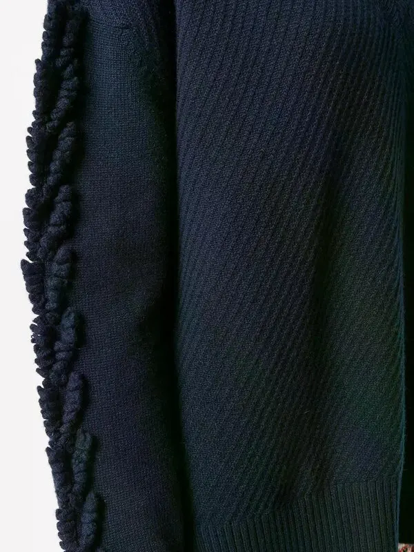 BARRIE Troisieme Dimension Cashmere V-neck Pullover - Blue
