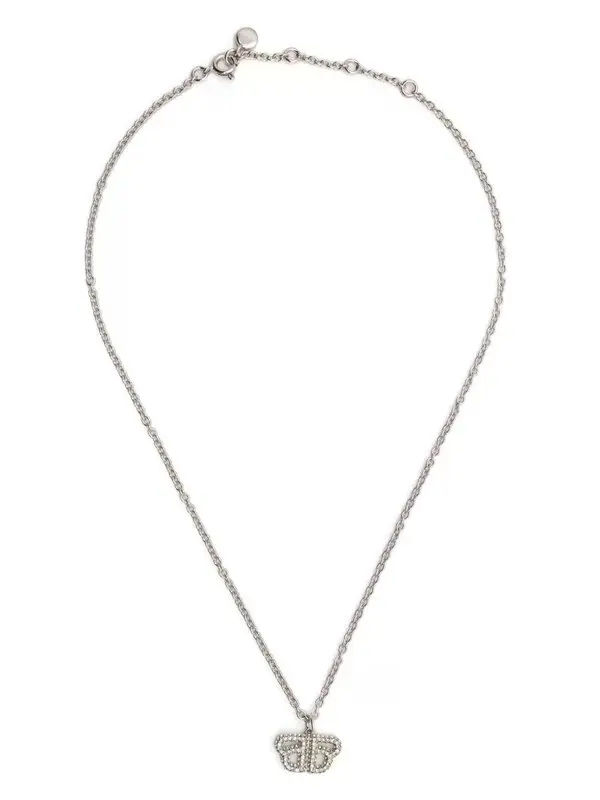 A BATHING APE Logo-charm Necklace - Silver