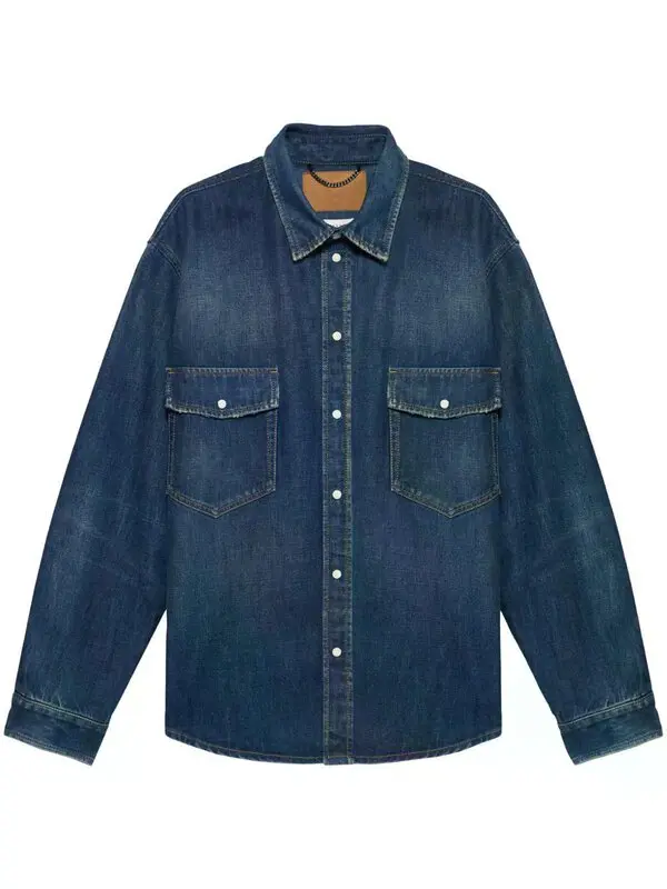 1989 STUDIO Logo-embossed Denim Shirt