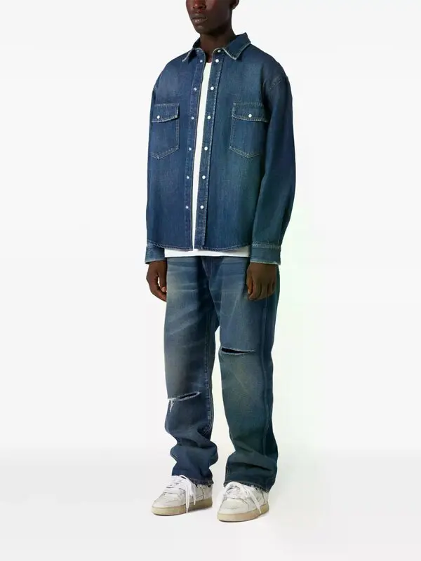 1989 STUDIO Logo-embossed Denim Shirt