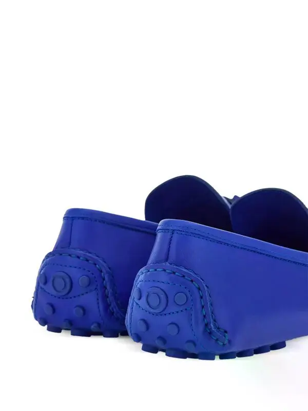 FERRAGAMO Gancini-plaque Leather Loafers