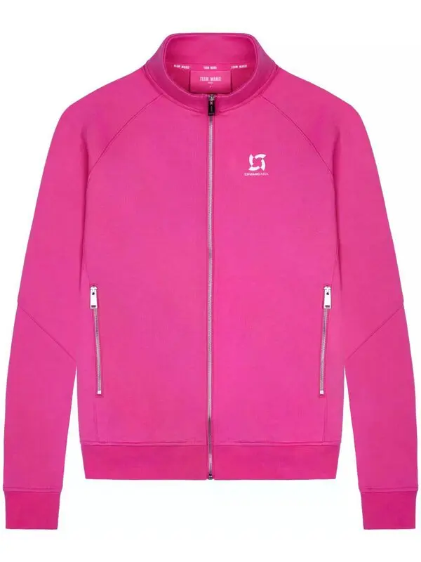 TEAM WANG DESIGN Logo-print Zipped Track Jacket - Pink