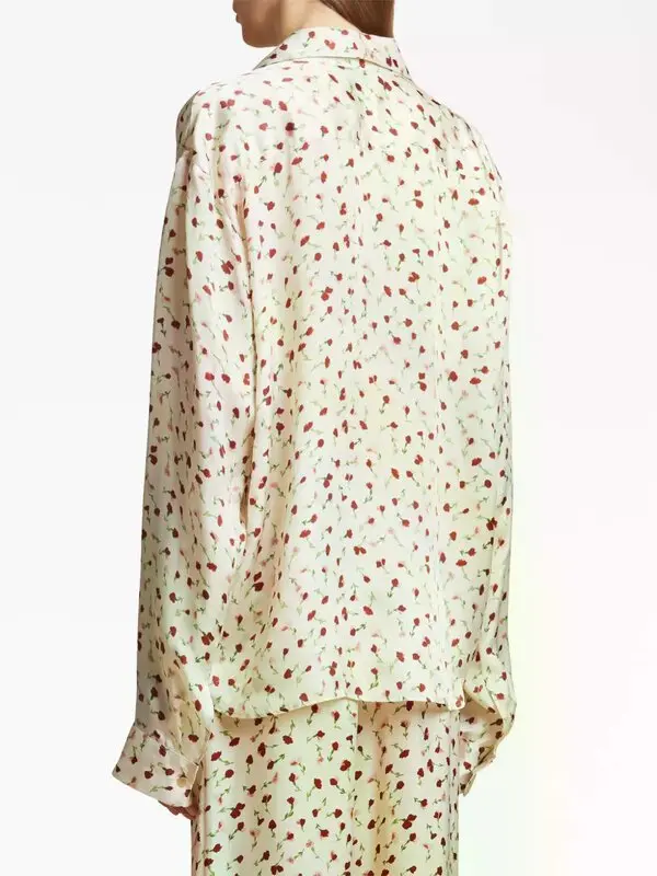 Khaite Argo Rose-print Shirt