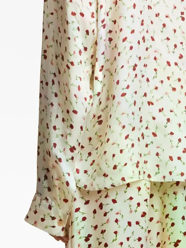 Khaite Argo Rose-print Shirt