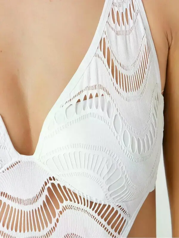 AMIR SLAMA Cut Out Pattern Swimsuit