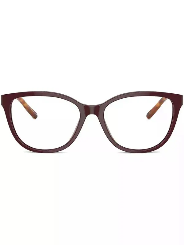 Emporio Armani Butterfly-frame Glasses - Red