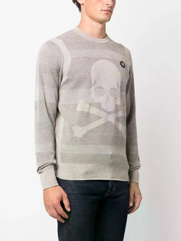 Philipp Plein Skull & Bones Wool-blend Jumper
