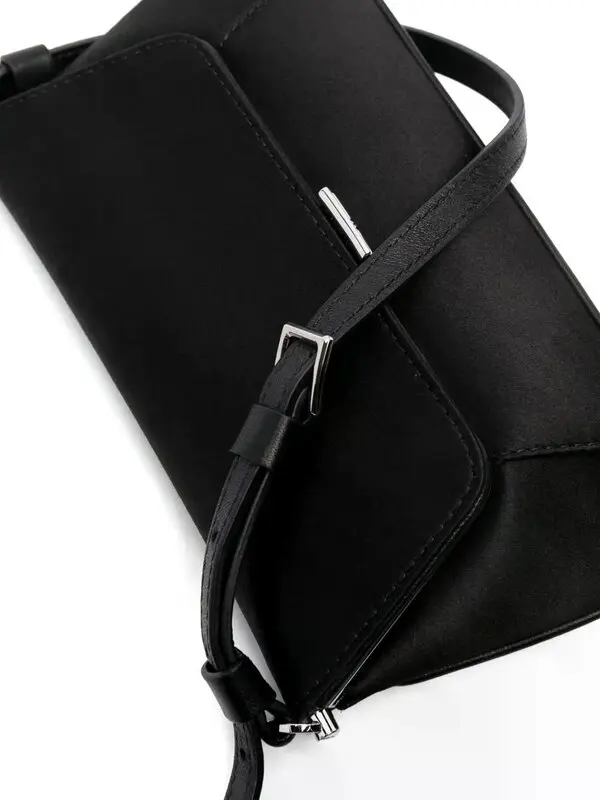 Amina Muaddi Ami Satin Mini Bag