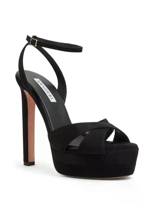 AQUAZZURA 130mm Suede Platform Sandals