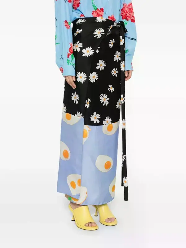 Moschino Colour-block Maxi Skirt