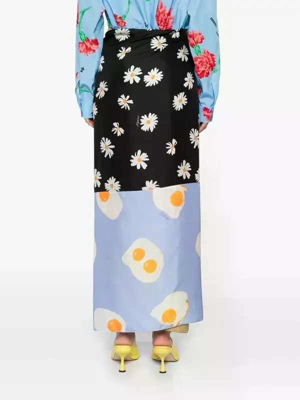 Moschino Colour-block Maxi Skirt