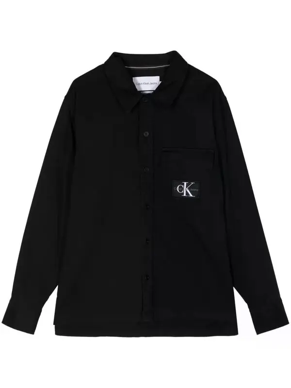 Calvin Klein Utility Logo-print Buttoned Shirt