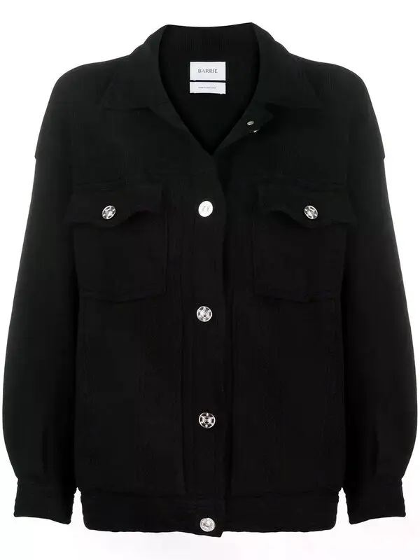 BARRIE Contrast-stitching Denim-effect Jacket