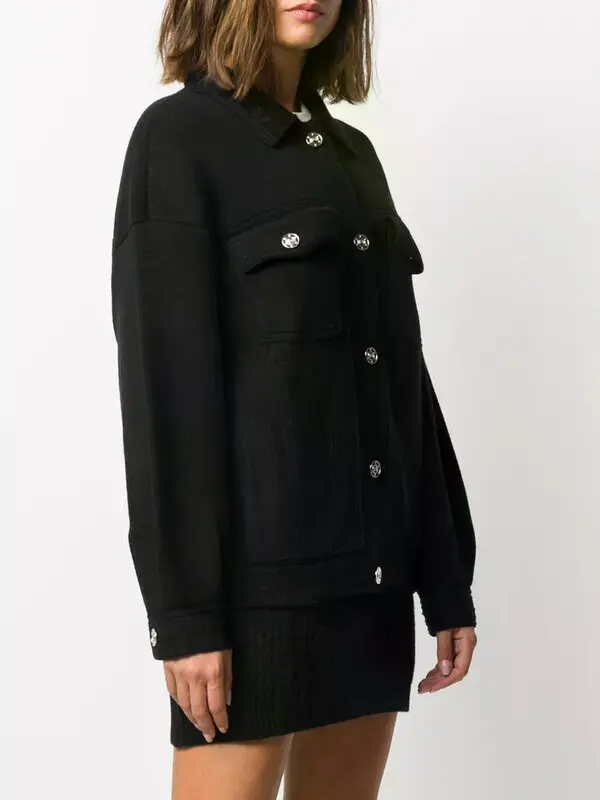 BARRIE Contrast-stitching Denim-effect Jacket