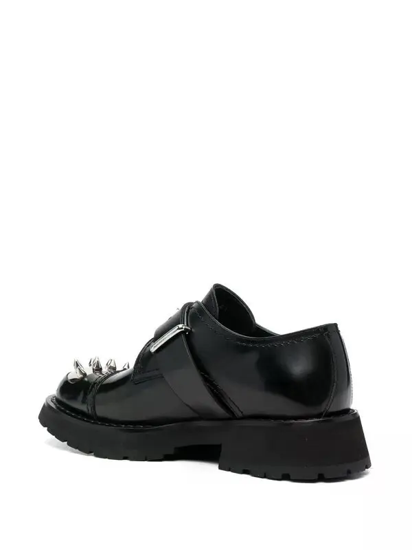 Alexander McQueen Studded Toe-cap Monk Shoes