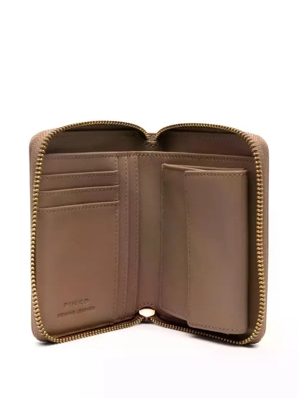 Pinko Taylor Leather Wallet - Neutrals