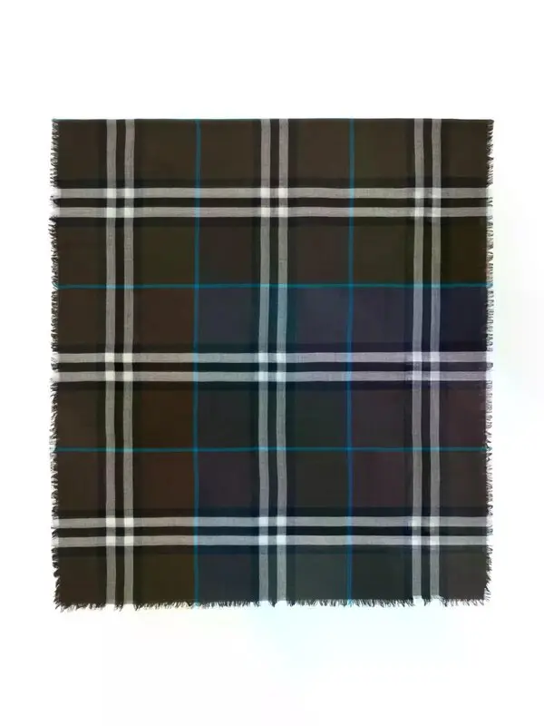 Burberry Check Wool Scarf