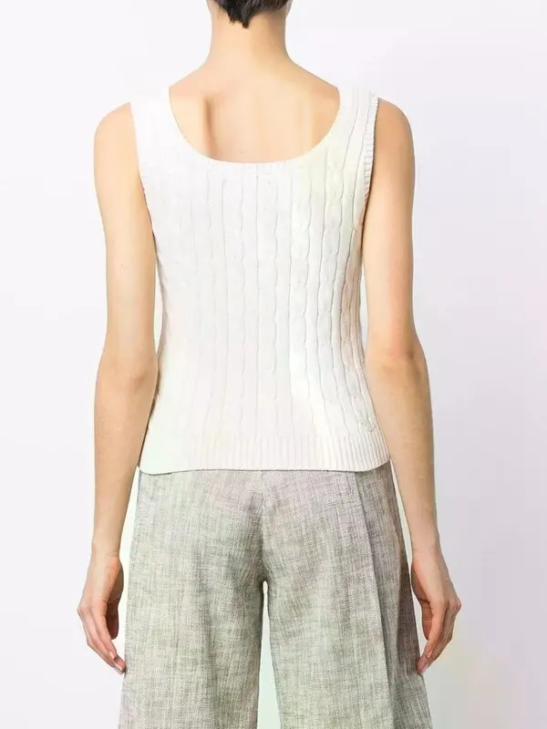 Ralph Lauren Cable-knit Scoop-neck Top
