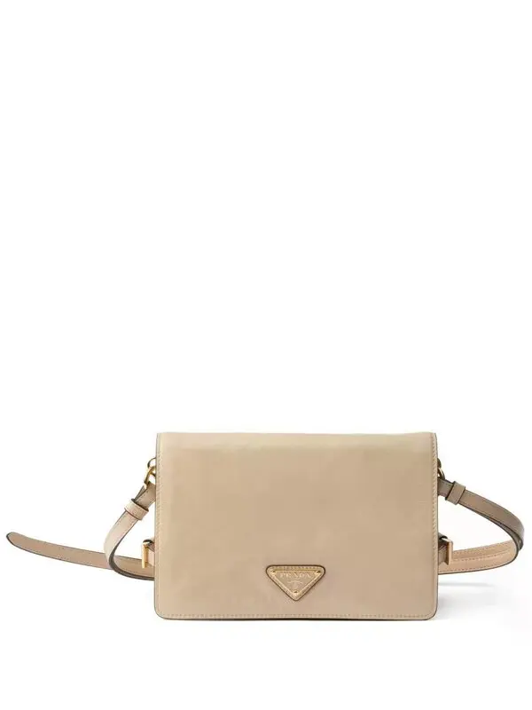 Prada Leather Shoulder Bag - Neutrals