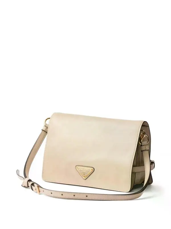 Prada Leather Shoulder Bag - Neutrals
