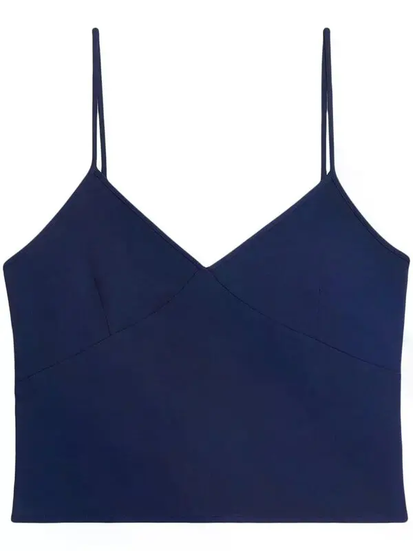 AMI Paris V-neck Camisole Top - Blue