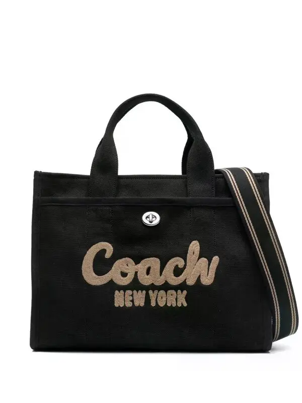 COACH Logo-appliqué Tote Bag - Black