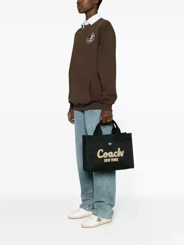COACH Logo-appliqué Tote Bag - Black