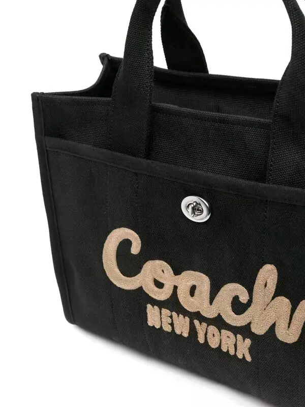 COACH Logo-appliqué Tote Bag - Black