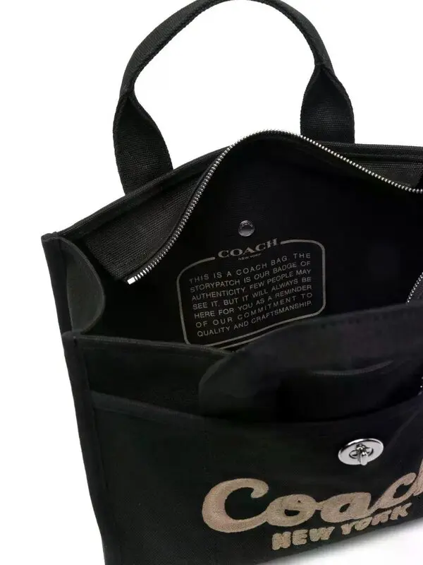 COACH Logo-appliqué Tote Bag - Black