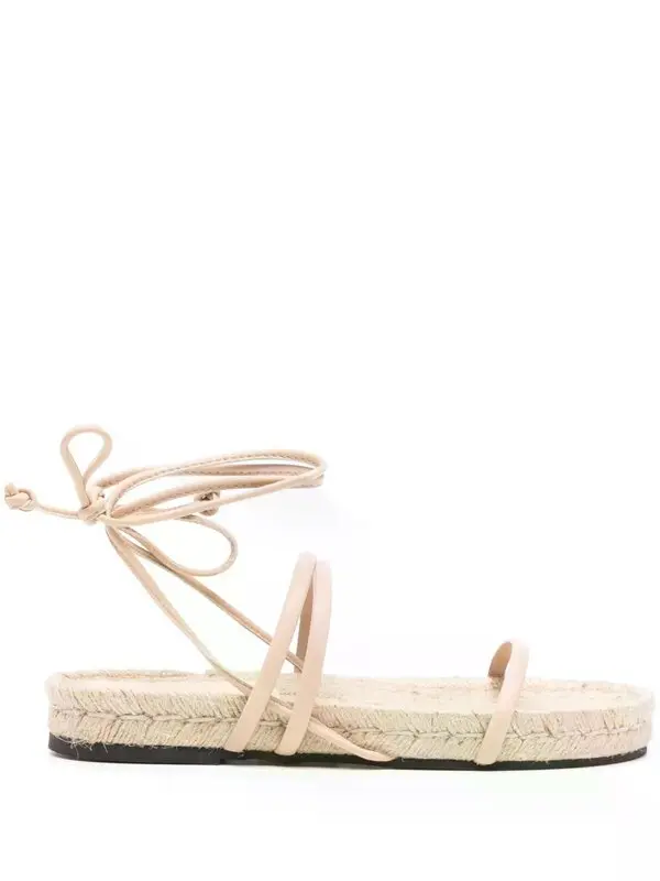 ALOHAS Rayna Lace-up Sandals - Neutrals