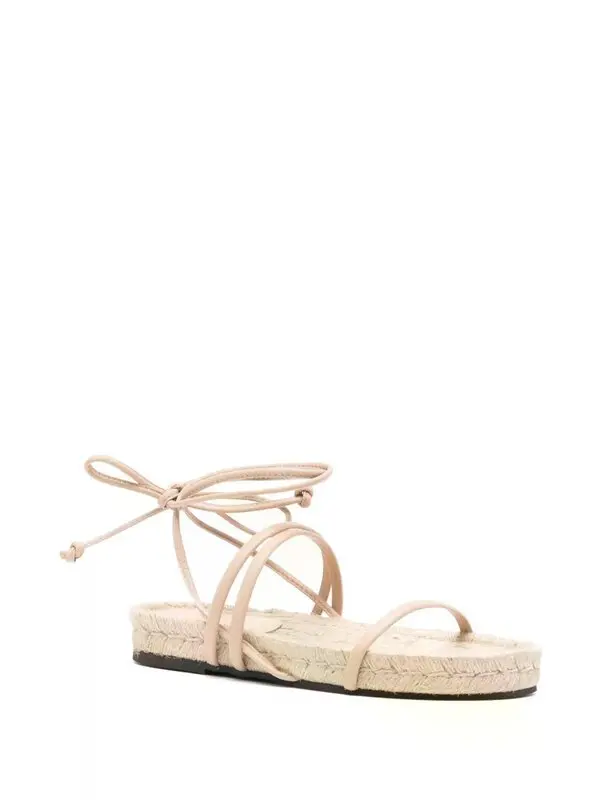 ALOHAS Rayna Lace-up Sandals With Rope Sole