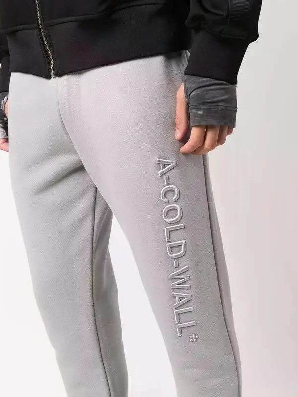 A-COLD-WALL* Embossed Logo Trackpants - Grey